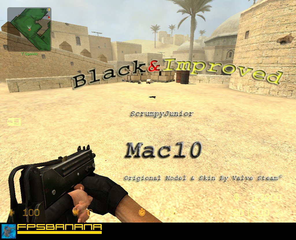 Black&Improved Mac10 [Counter-Strike: Source] [Mods]