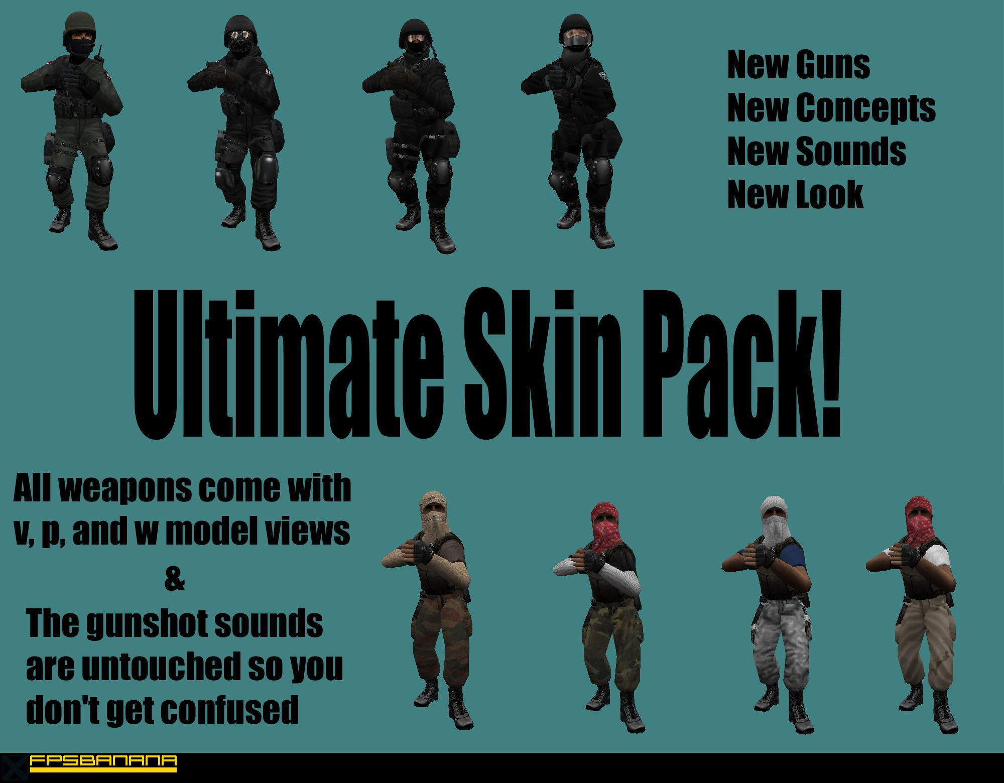 Ultimate Skin Pack Mod for Counter-Strike: Condition Zero | CS:CZ Mods