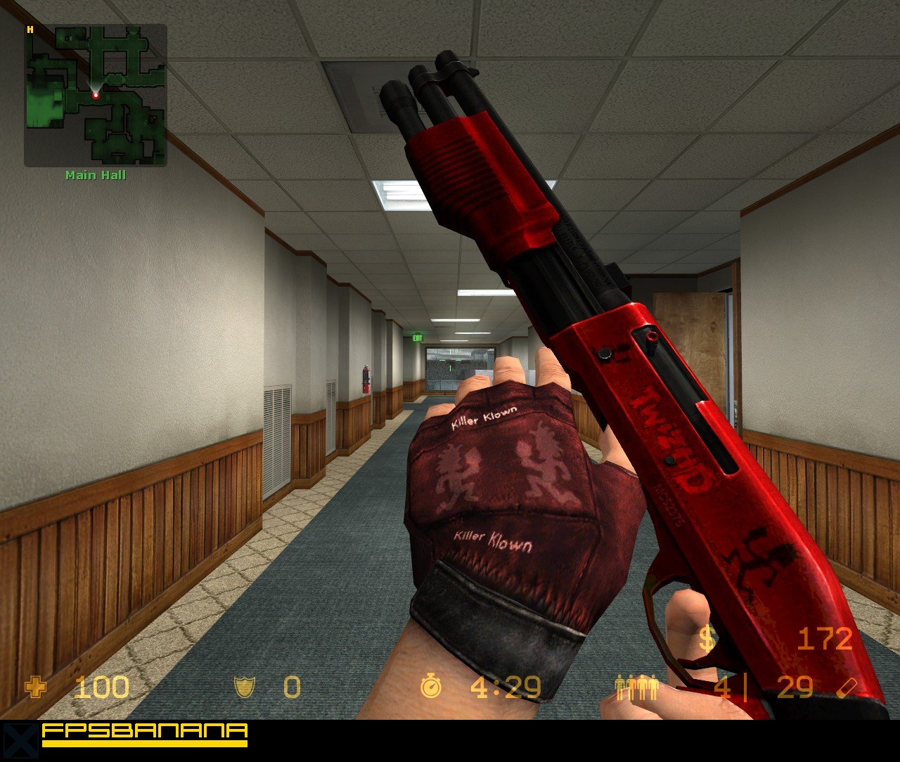 Cherry Red and Black M3 w/extras Mod for Counter-Strike: Source | CS:S Mods