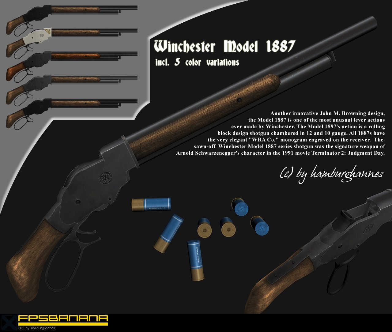 Winchester Model 1887 - M3 Shotgun Replacement Mod for Counter-Strike ...
