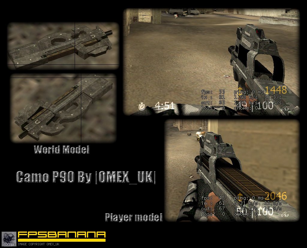 P90 camo re-skin by |OMEX_UK| - [Counter-Strike: Source] [Mods]
