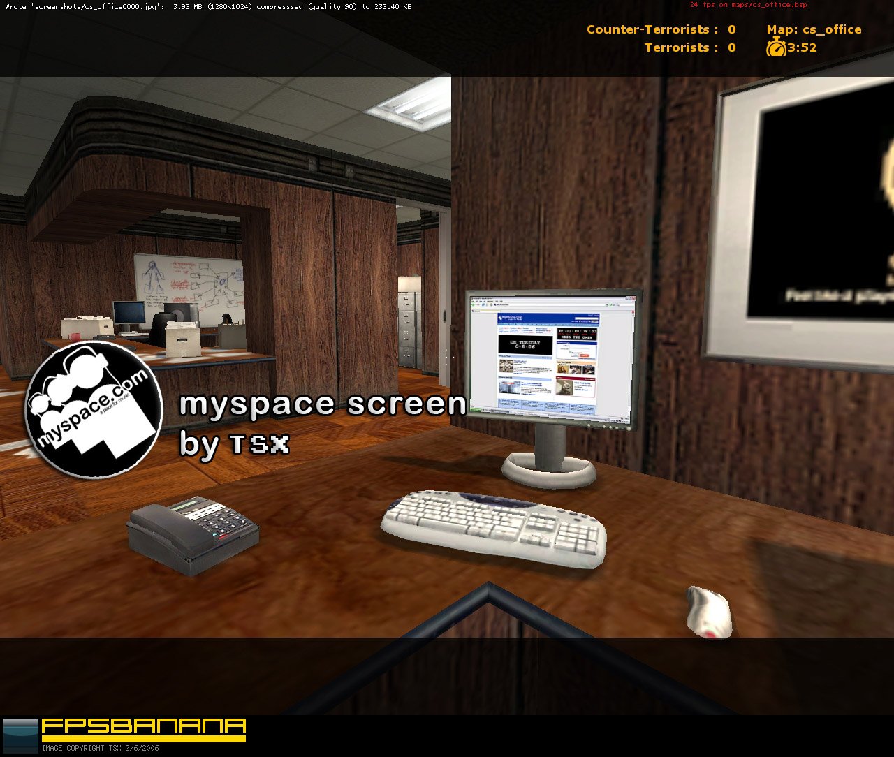 Myspace Screen For Cs_office Mod for Counter-Strike: Source | CS:S Mods