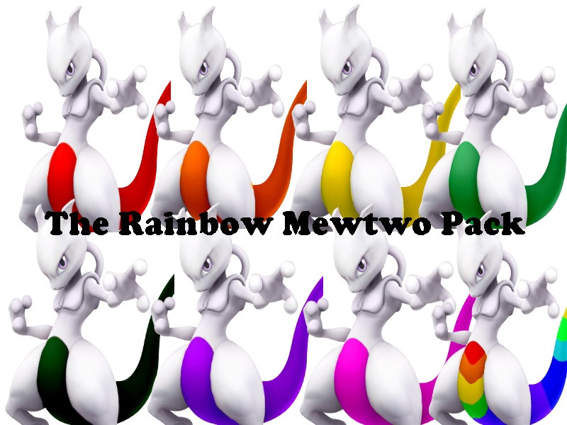 The Mewtwo Rainbow Pack [Super Smash Bros. (Wii U)] [Mods]