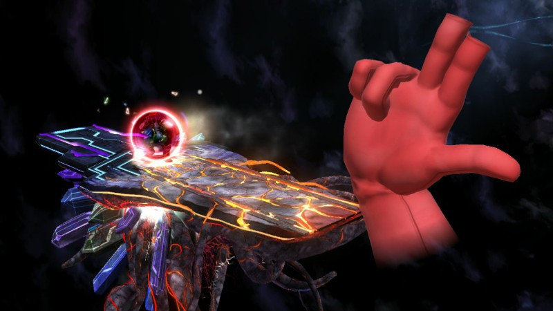 Red Joycon Master Hand [Super Smash Bros. (Wii U)] [Mods]