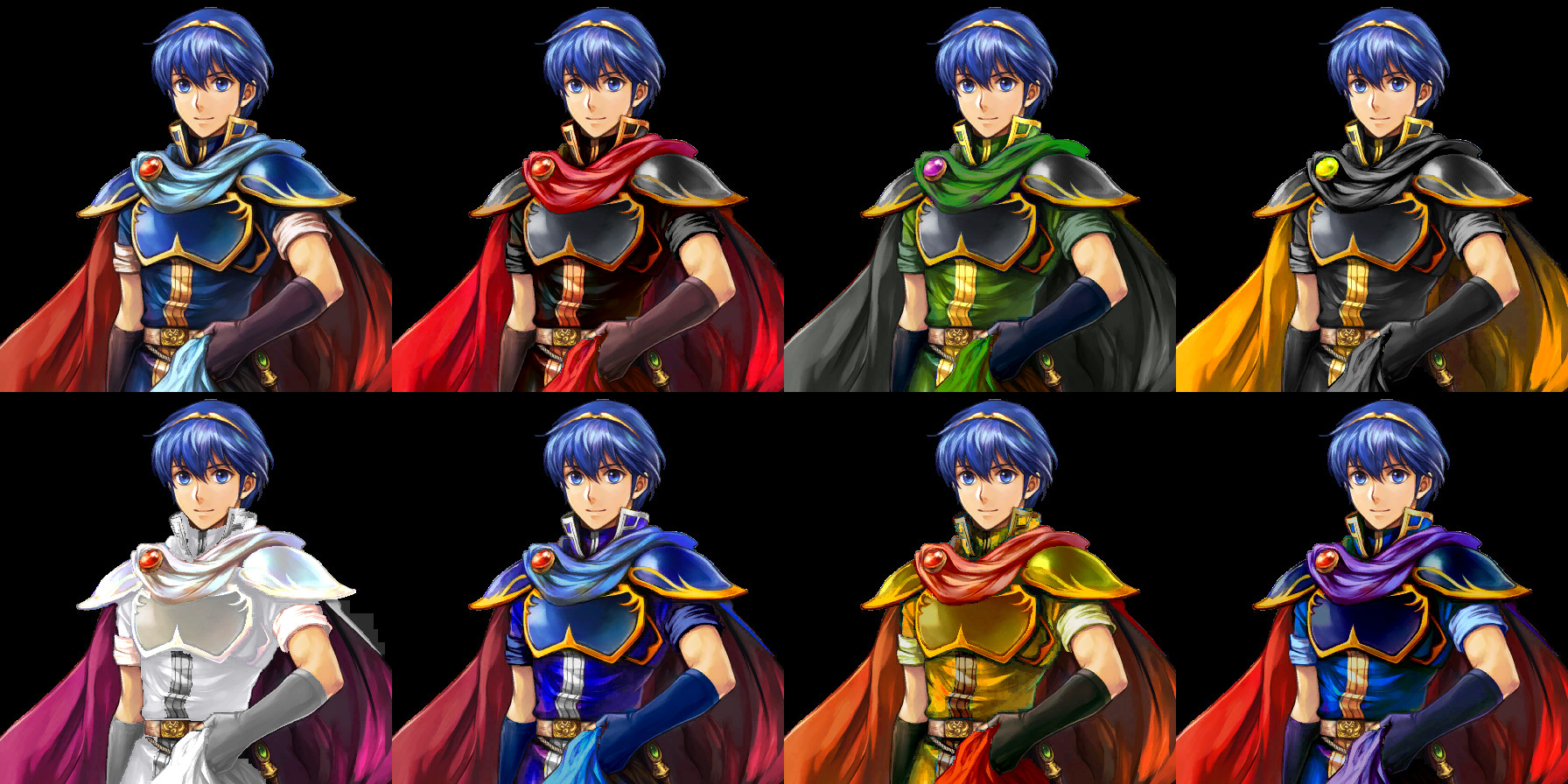 Marth (Fire Emblem: Heroes) CSPs [Super Smash Bros. (Wii U)] [Mods]