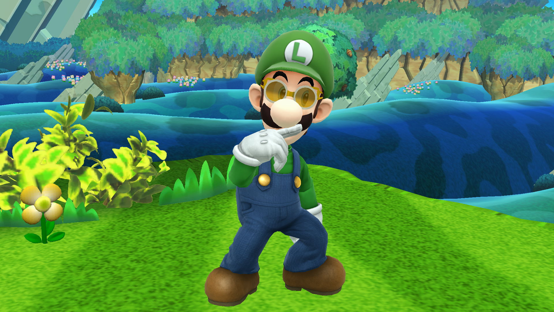 Glasses Weegee [Super Smash Bros. (Wii U)] [Mods]