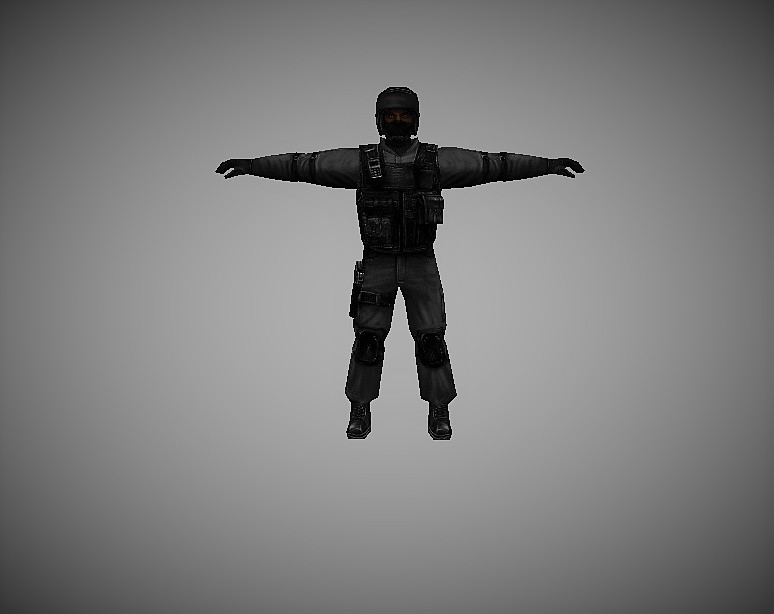 ST6 Black Re-Color [Counter-Strike 1.6] [Mods]