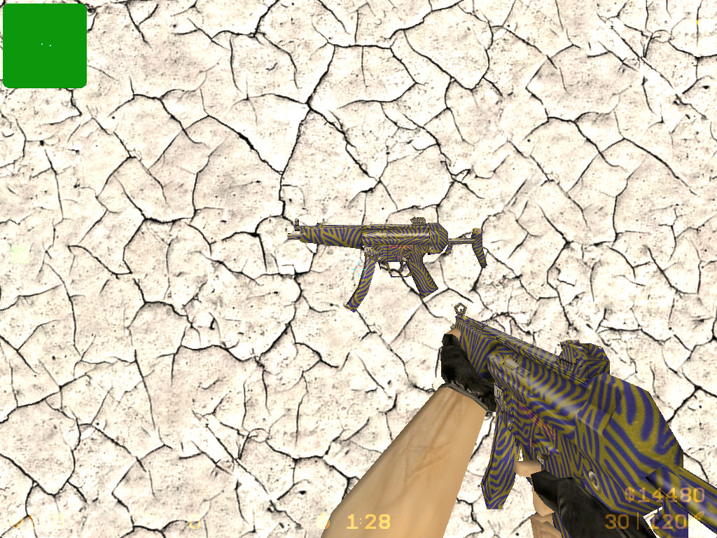 Default MP5 w/ Akoben skin Mod for Counter-Strike 1.6 | CS1.6 Mods
