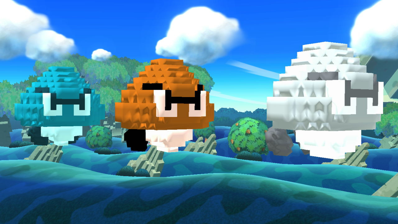 8-Bit Goomba [Super Smash Bros. (Wii U)] [Mods]