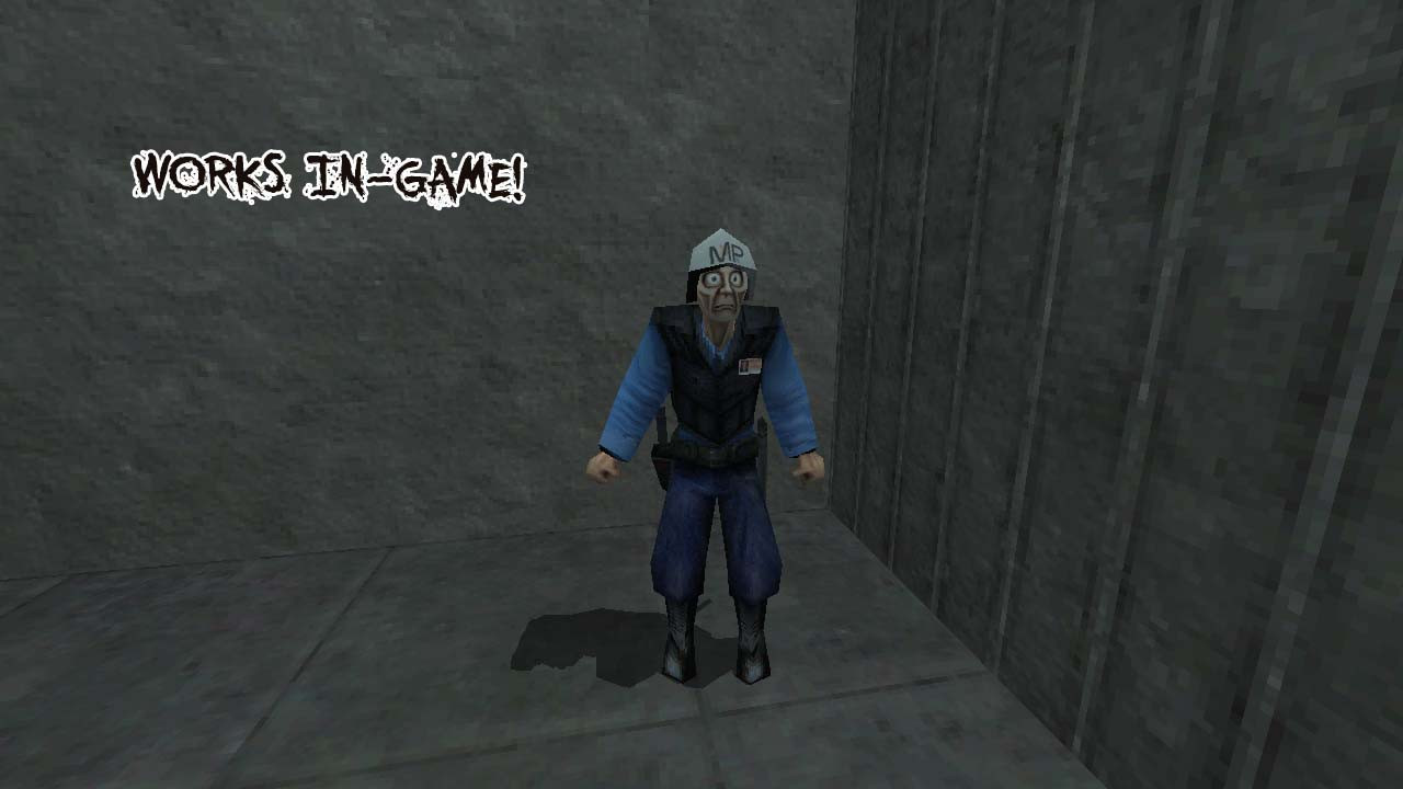 Prototype/Alpha Style Barney Mod for Half-Life | HL Mods