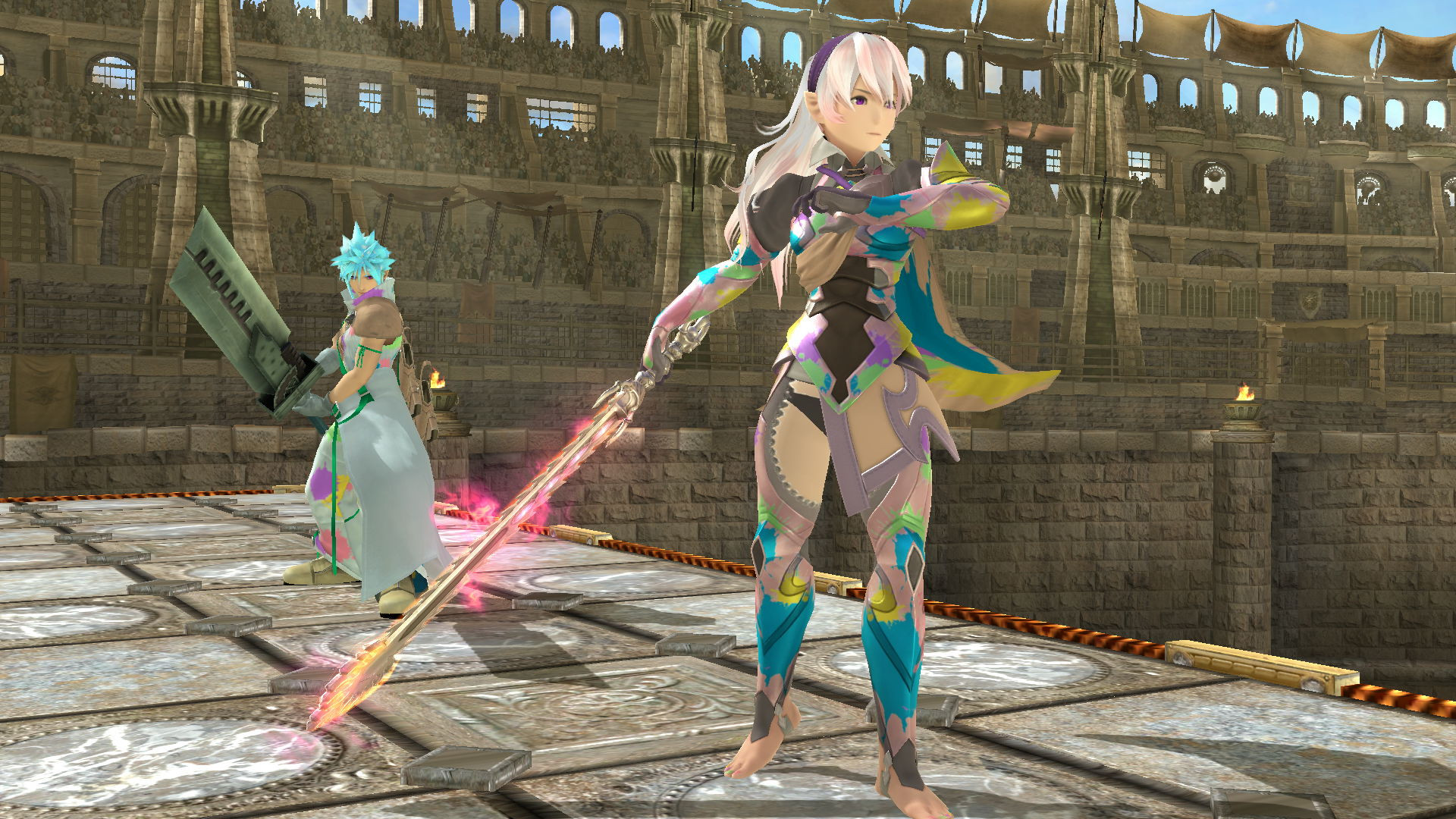 Easter Palooza Paint Splatter Female Corrin Mod for Super Smash Bros ...