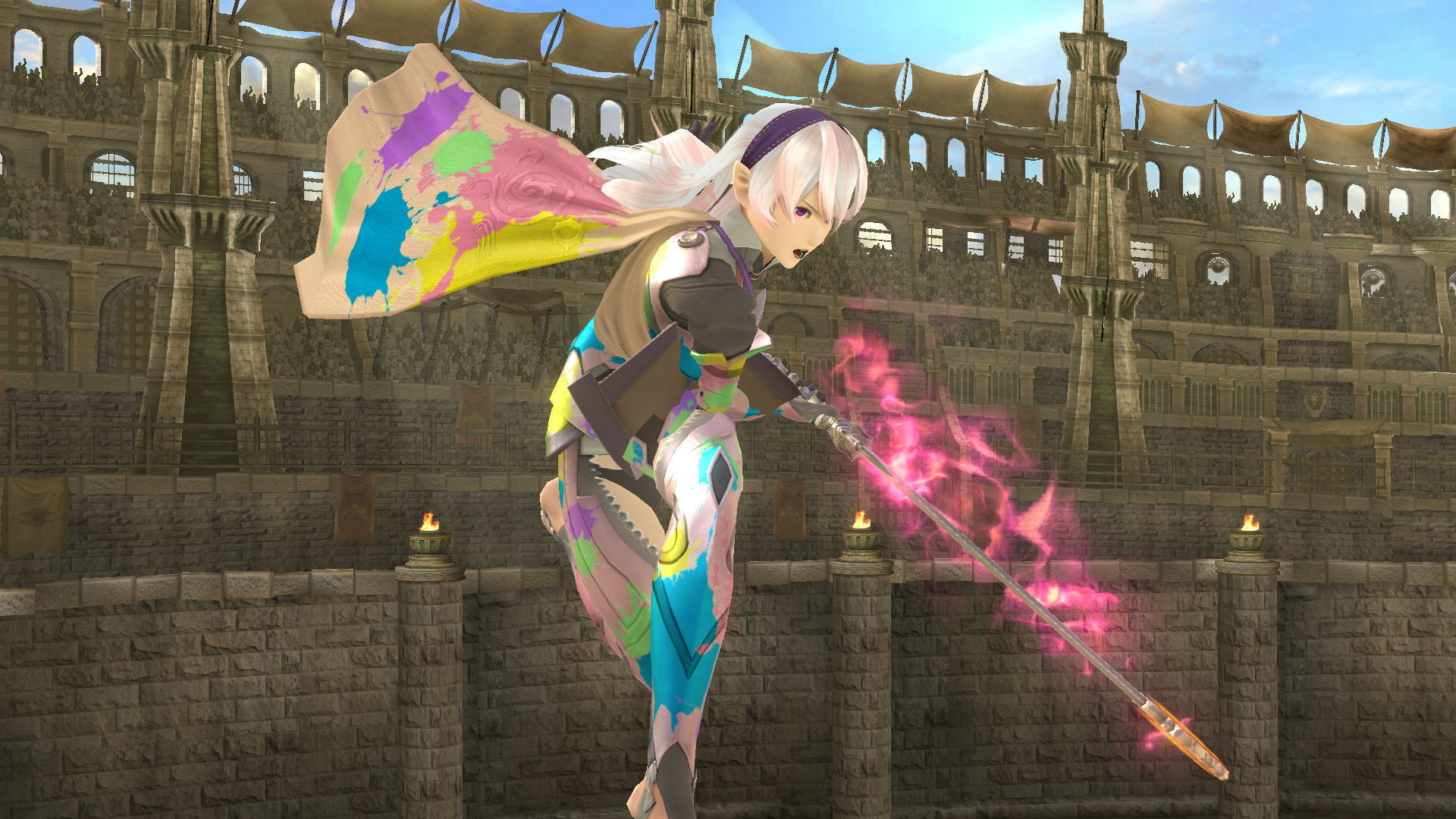 Easter Palooza Paint Splatter Female Corrin Mod for Super Smash Bros ...