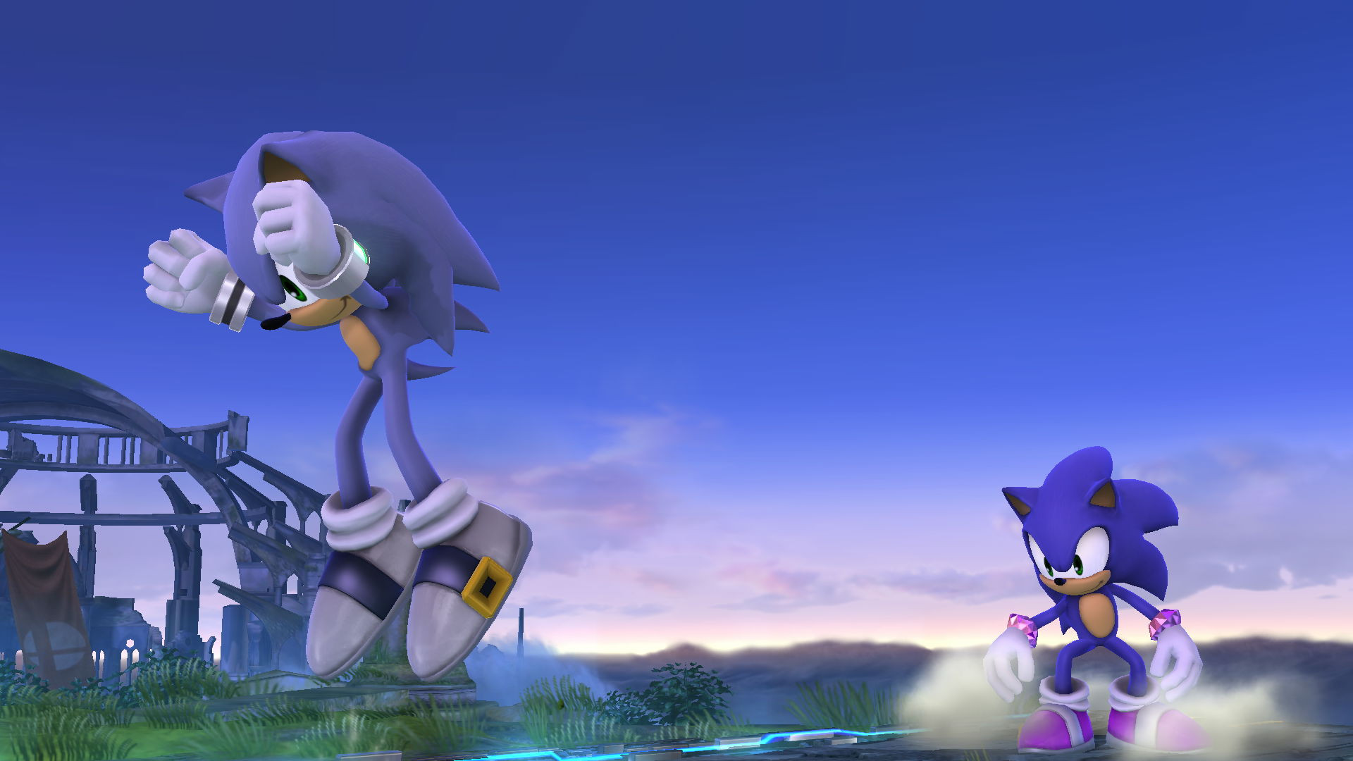 Blue Arms Sonic [Super Smash Bros. (Wii U)] [Mods]