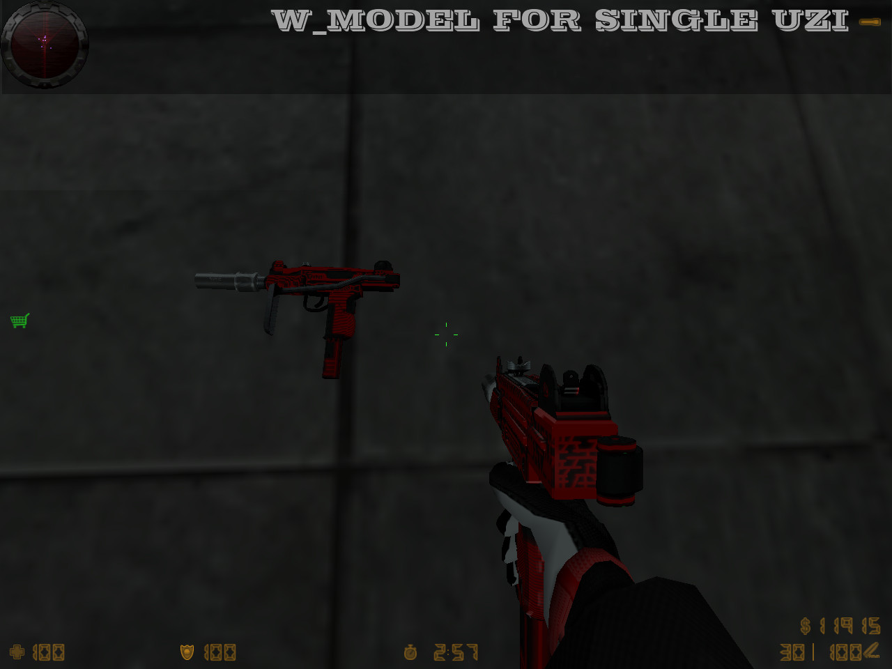 Cromed Red Tron Imi Mini Uzi And Dual Mini Uzi Mod for Counter-Strike ...