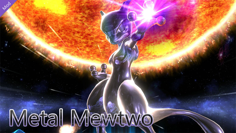 Purple metal Mewtwo [Super Smash Bros. (Wii U)] [Mods]