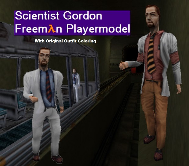 Gordon Freeman Scientist Player Model Mod for Half-Life | HL Mods