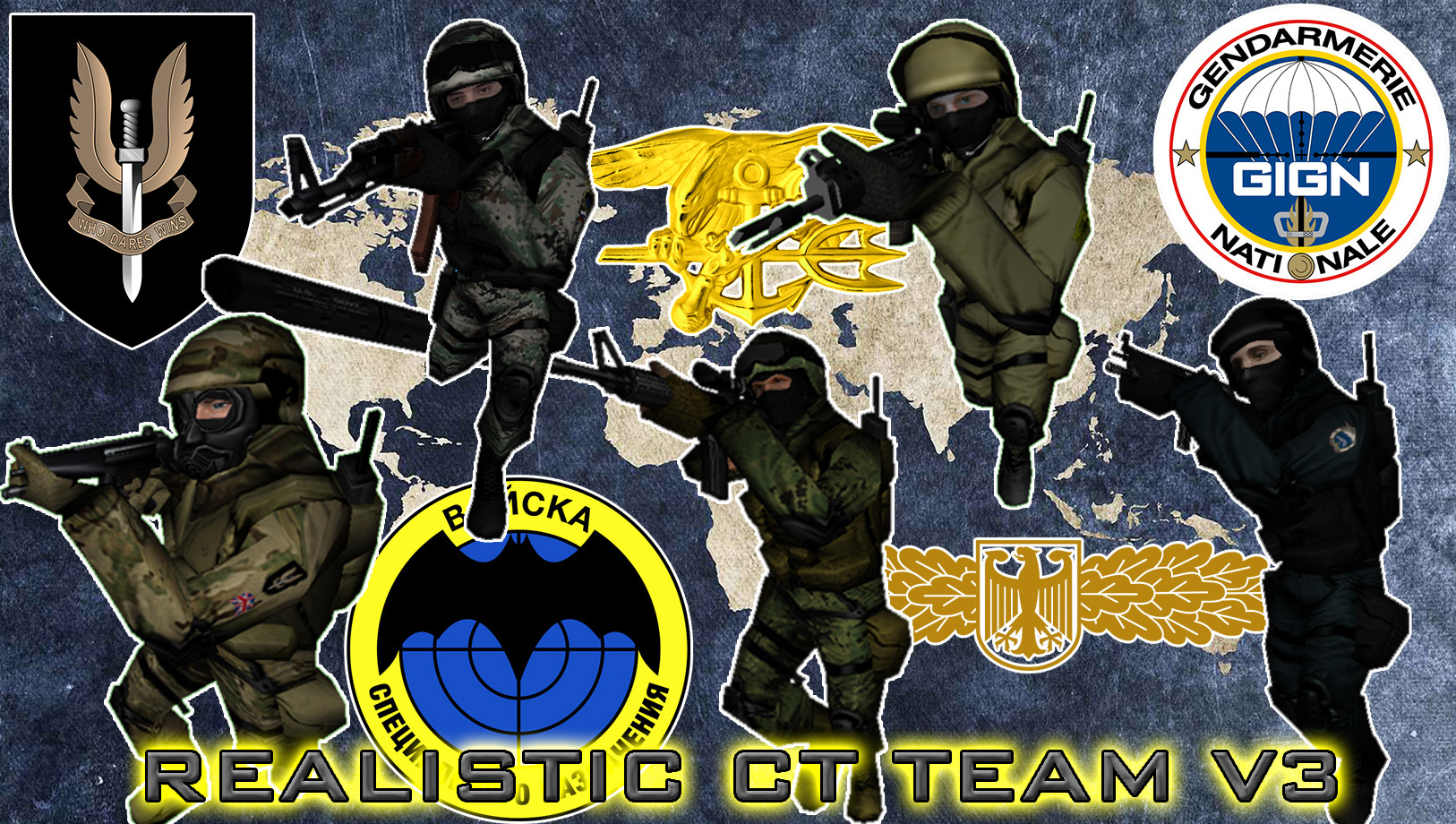 Realistic CT Team V3 [Counter-Strike: Condition Zero] [Mods]
