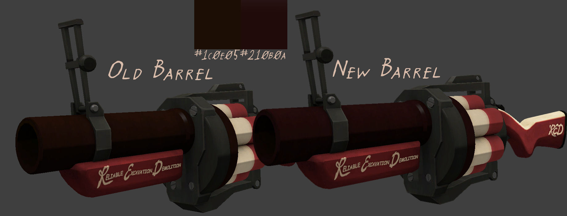 Team Themed Grenade Launcher Mod for Team Fortress 2 | TF2 Mods