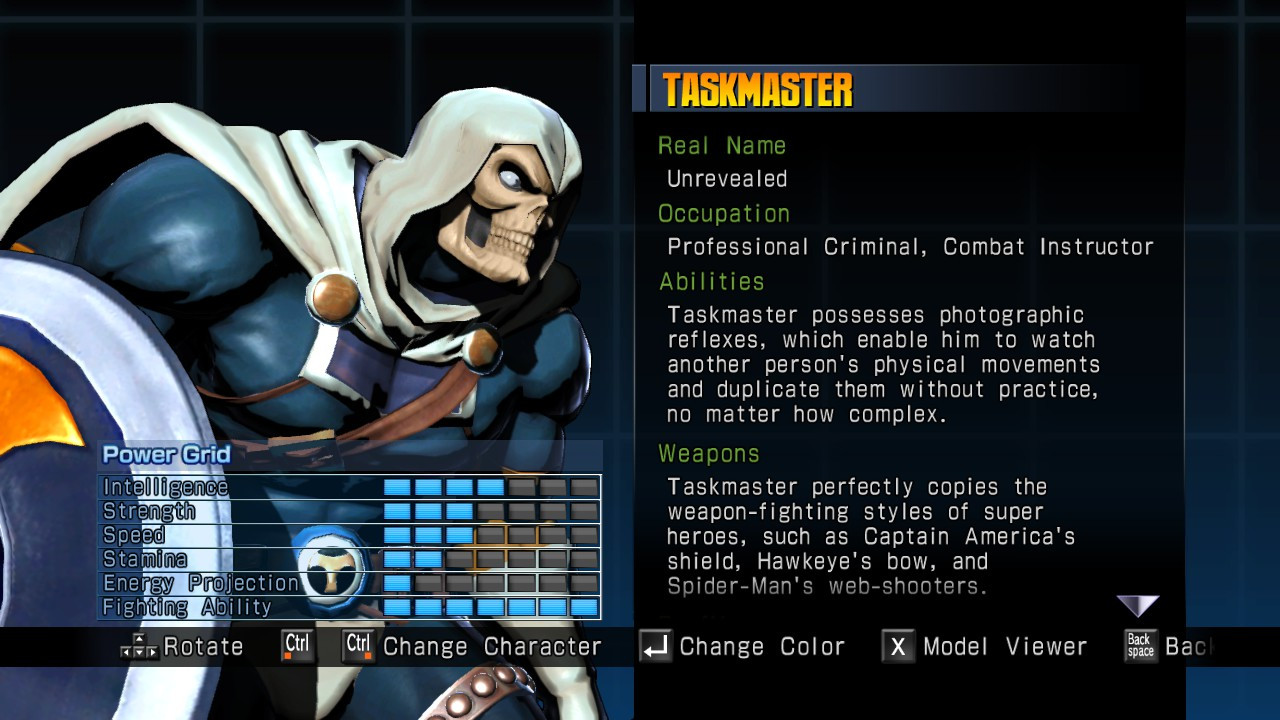 Taskmaster - Alternate Skins Pack Mod for Ultimate Marvel vs Capcom 3 ...