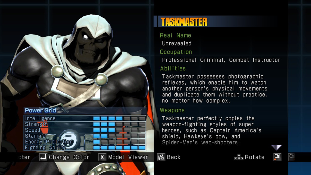 Taskmaster - Alternate Skins Pack Mod for Ultimate Marvel vs Capcom 3 ...
