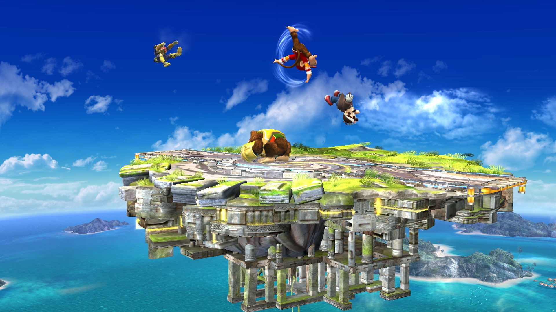 Battlefield Island w/ Omega [Super Smash Bros. (Wii U)] [Mods]