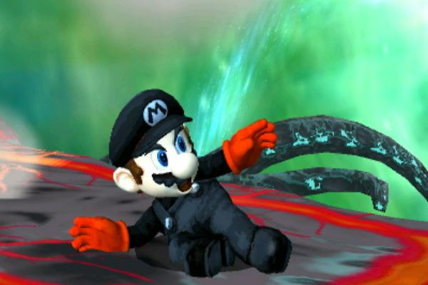 black mario + red gauntlets [Super Smash Bros. (3DS)] [Mods]