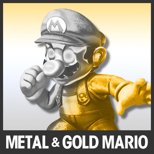 Metal & Gold Mario [Super Smash Bros. (Wii U)] [Mods]