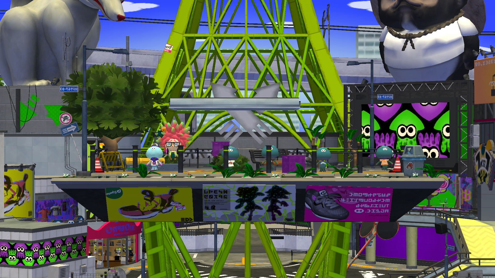 Inkopolis Plaza – Smashville Skin Mod for Super Smash Bros. (Wii U ...