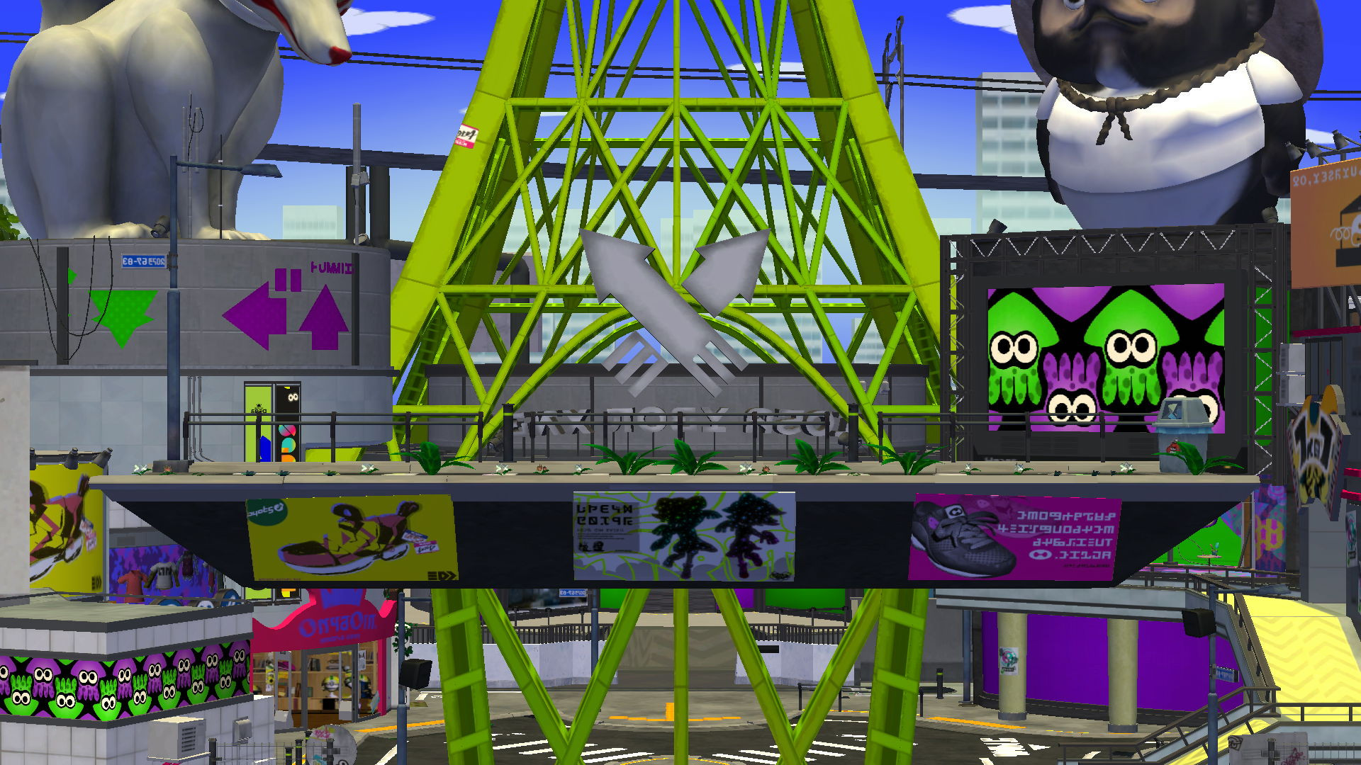 Inkopolis Plaza – Smashville Skin Mod for Super Smash Bros. (Wii U ...