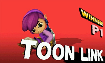 Purple Triforce Heroes Toon Link [Super Smash Bros. (3DS)] [Mods]