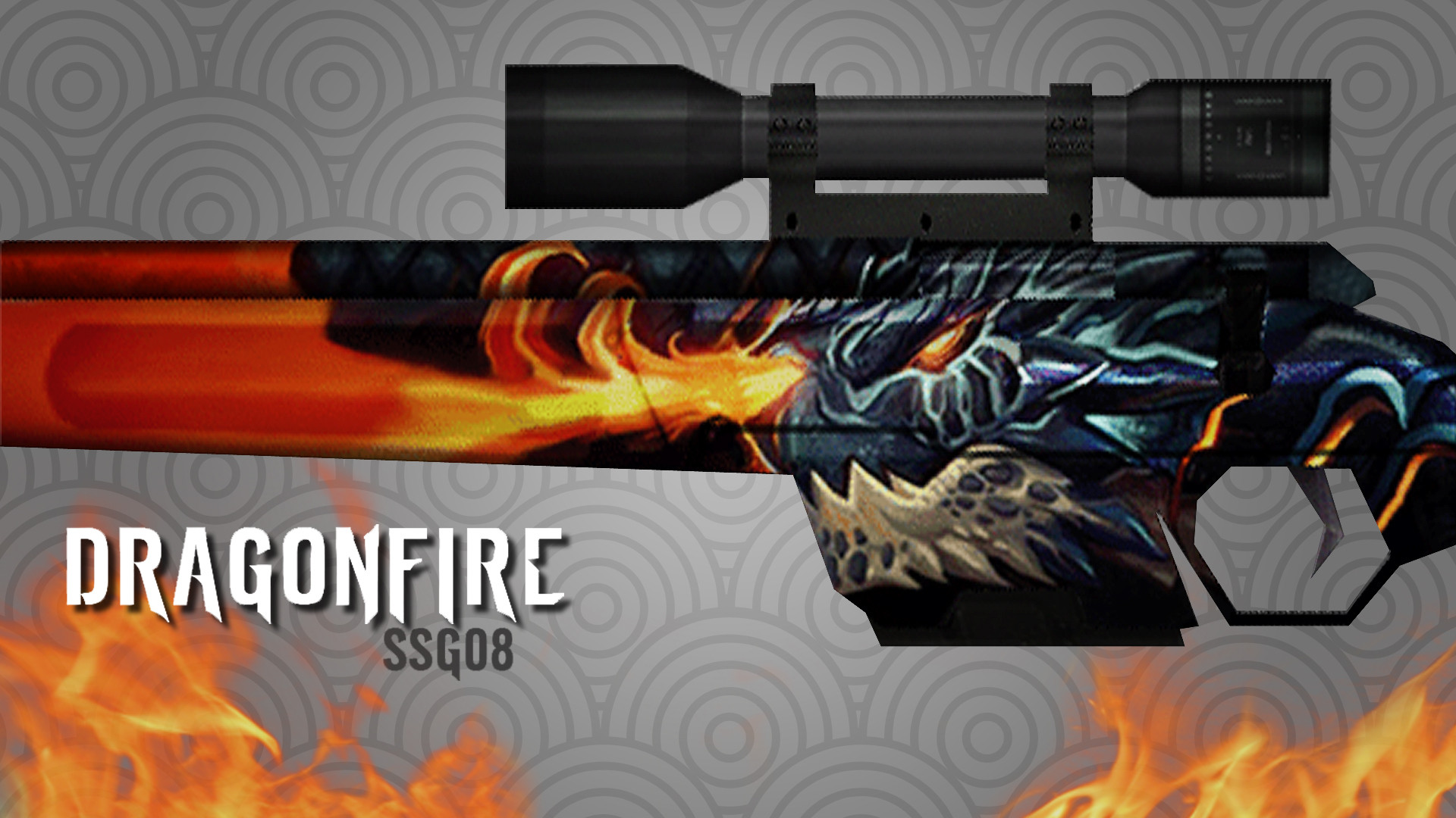 SSG-08 Scout | Dragonfire Mod for Counter-Strike 1.6 | CS1.6 Mods