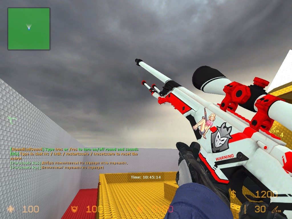 AWP Asiimov Red (with extra stickers) Mod for Counter-Strike: Source ...
