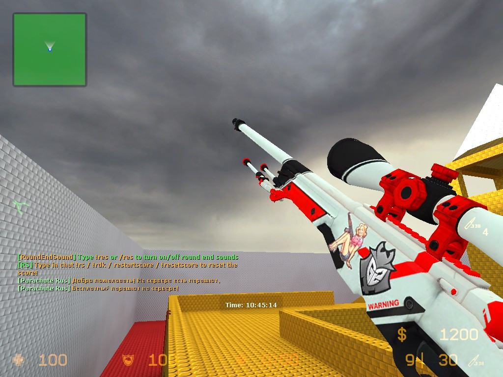 AWP Asiimov Red (with extra stickers) Mod for Counter-Strike: Source ...