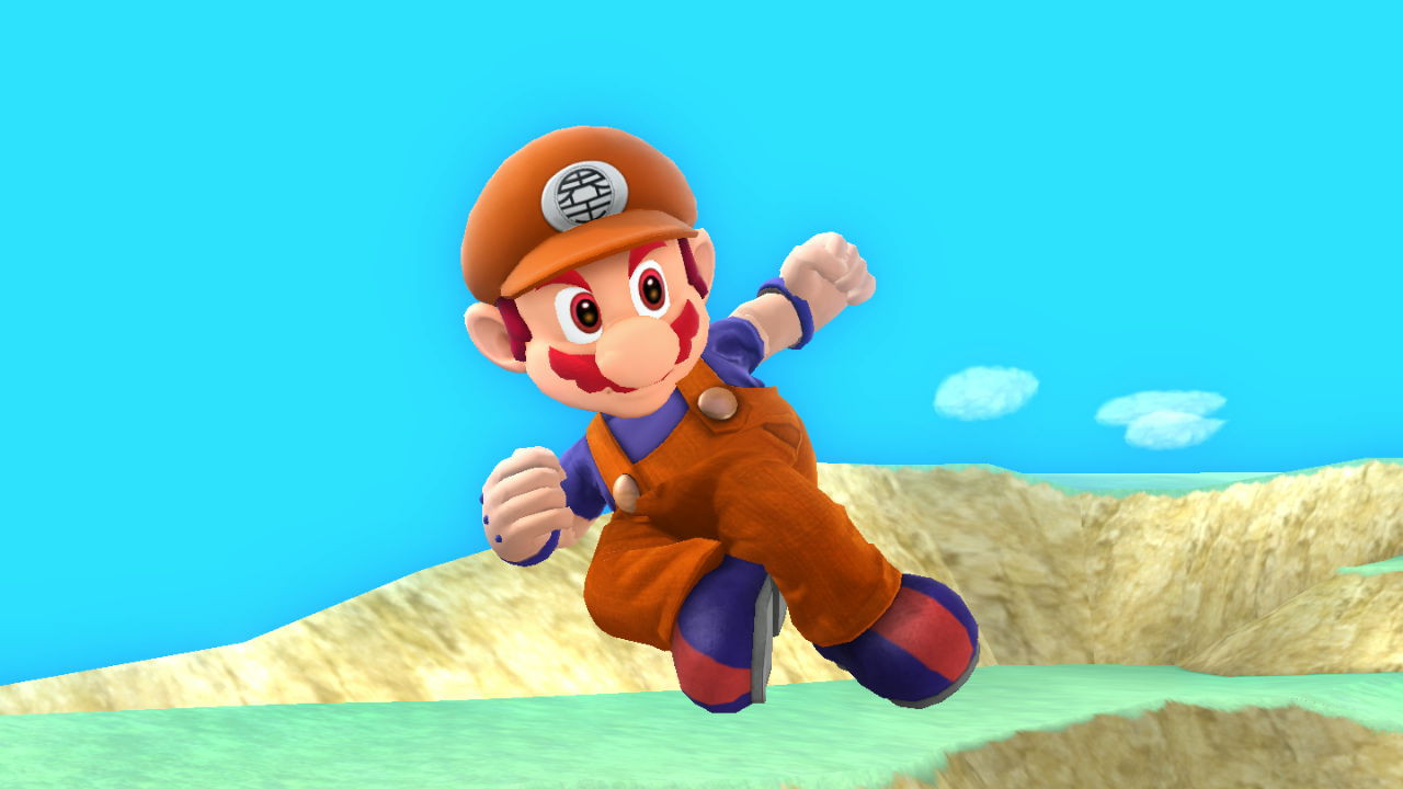 Saiyan Mario Pack (DBZ) [Super Smash Bros. (Wii U)] [Mods]