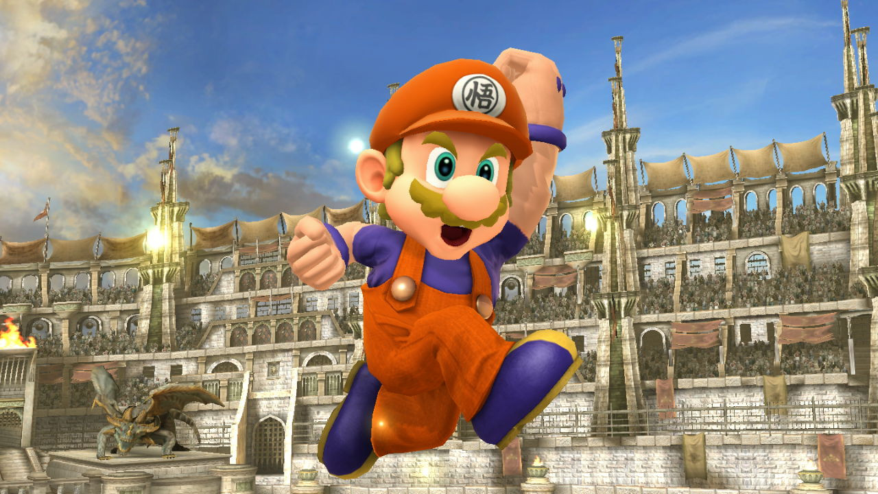 Saiyan Mario Pack (DBZ) [Super Smash Bros. (Wii U)] [Mods]