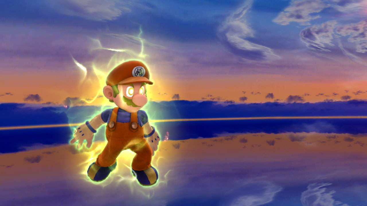 Saiyan Mario Pack (DBZ) [Super Smash Bros. (Wii U)] [Mods]