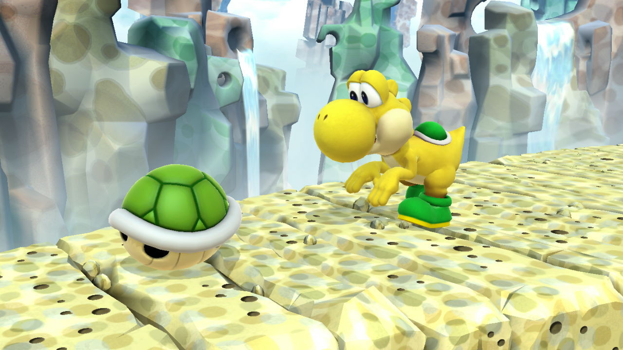 Koopa-themed double Yoshi [Super Smash Bros. (Wii U)] [Mods]