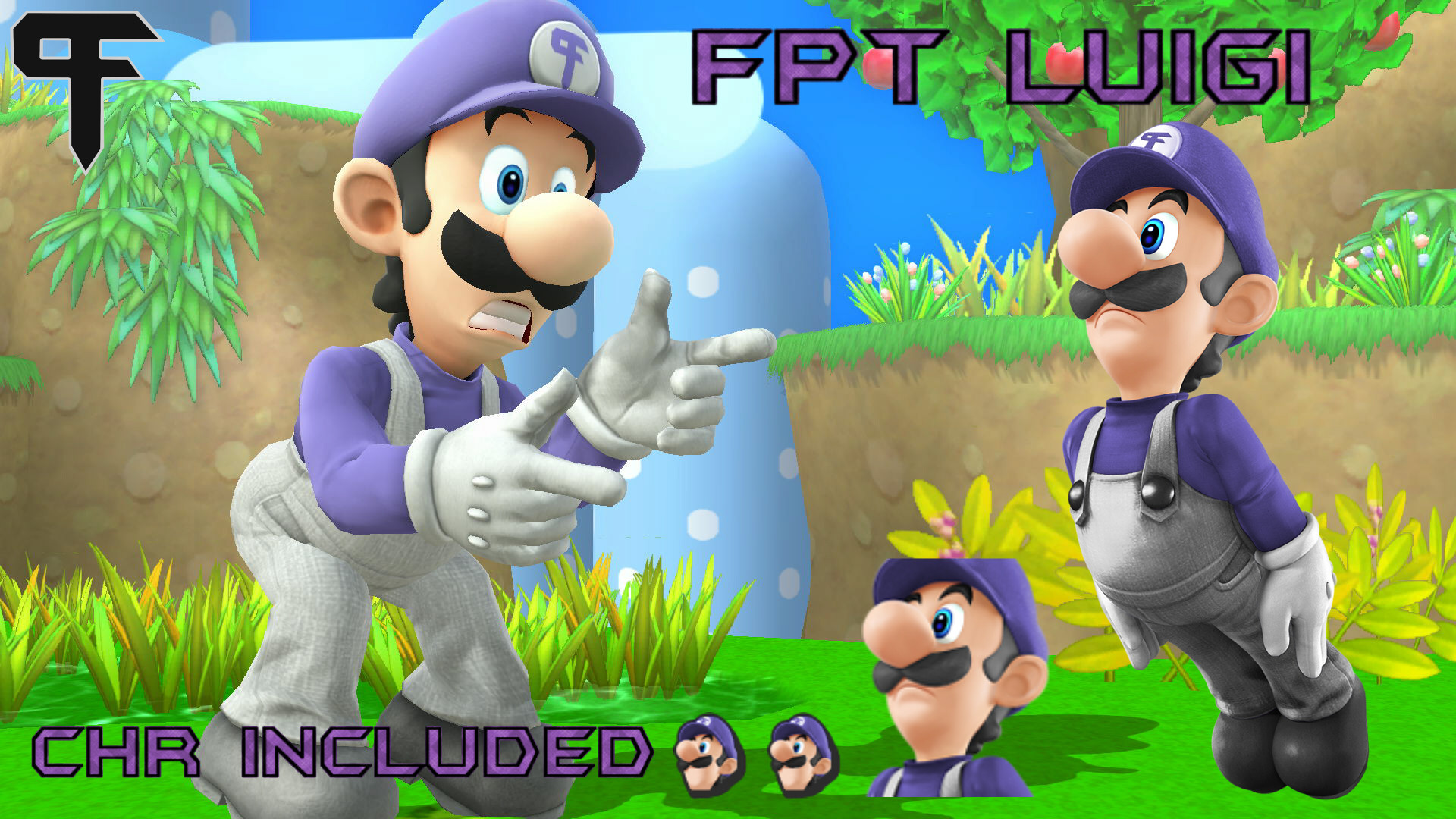 Zero Suit Samus Smash 4 Luigi