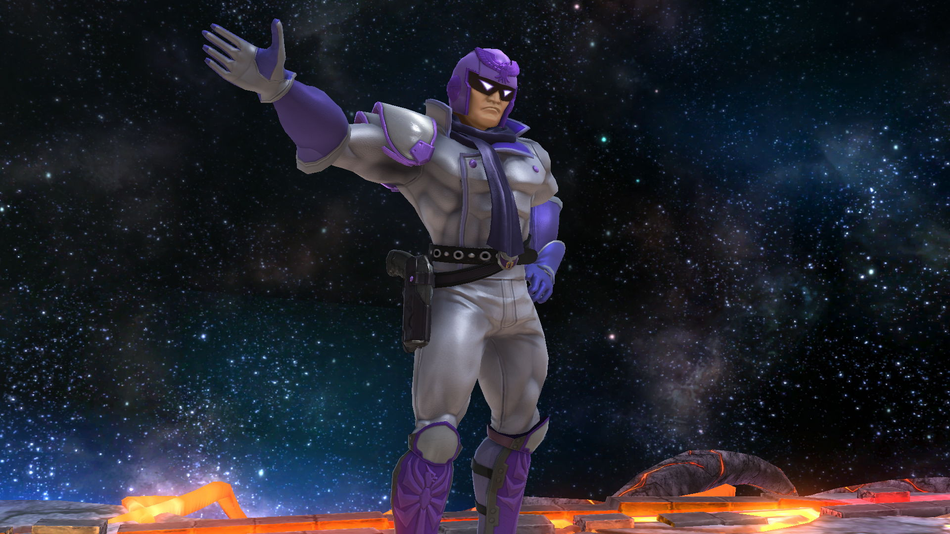 Lilac Captain Falcon [Super Smash Bros. (Wii U)] [Mods]