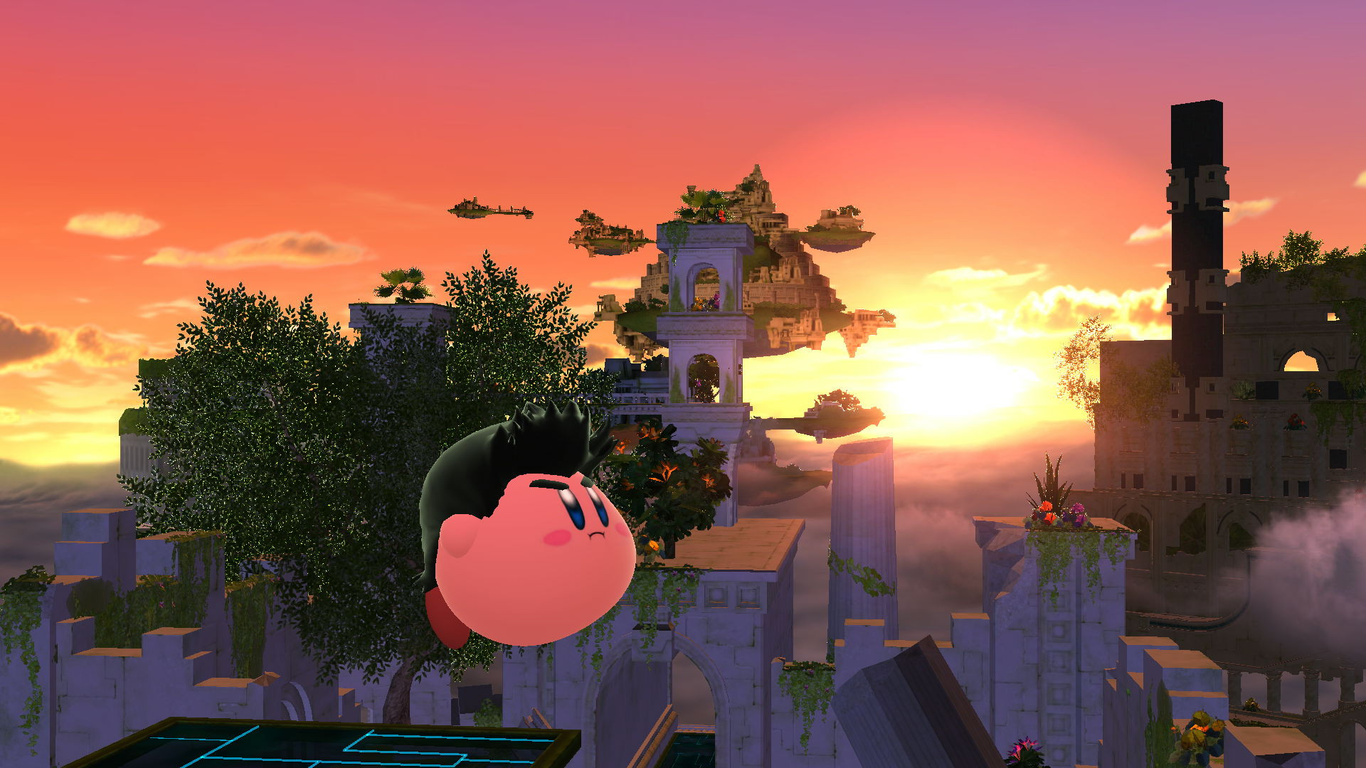 Sky Sanctuary over Battlefield [Super Smash Bros. (Wii U)] [Mods]