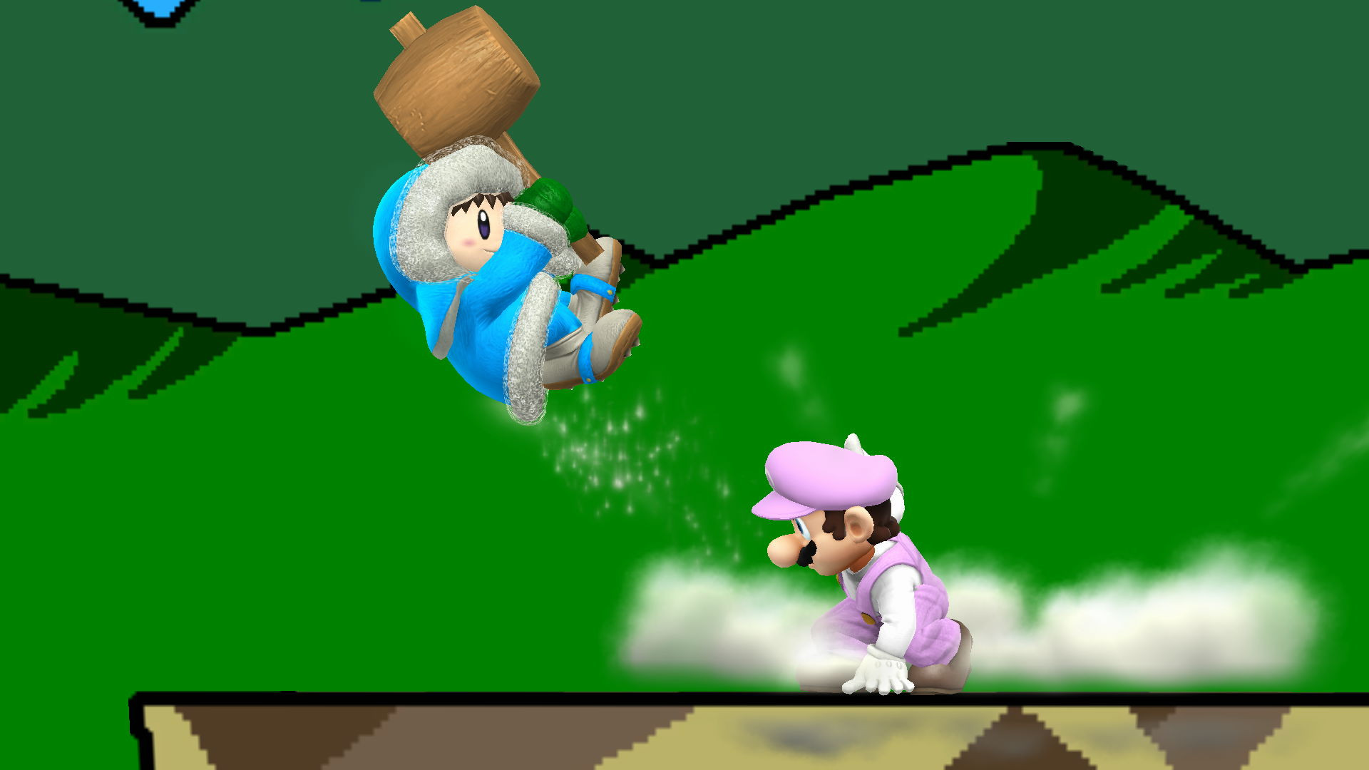 Lilac Mario [Super Smash Bros. (Wii U)] [Mods]