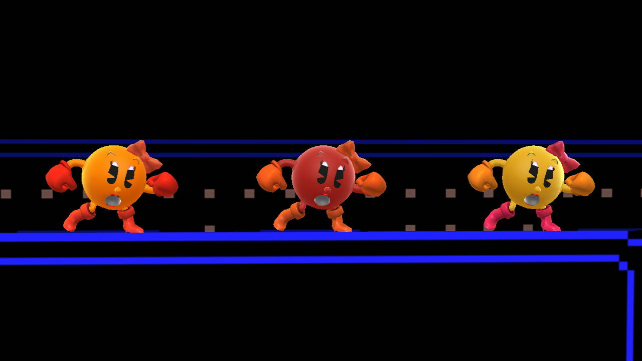 Ms. Pac-Man Recolor Pack [Super Smash Bros. (Wii U)] [Mods]