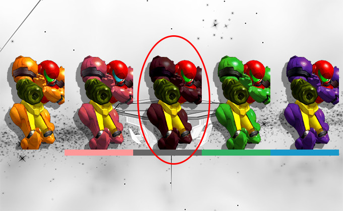 Melee - Maroon / Brown Alt. - Samus [Super Smash Bros. (Wii U)] [Mods]