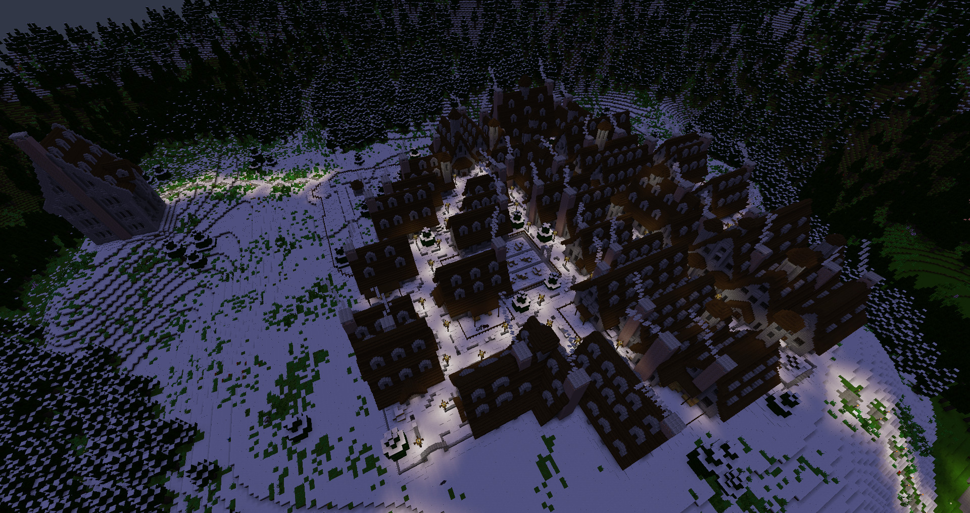 Minecraft Hogsmeade How To Build Harry Potter's Hogsmeade Town With