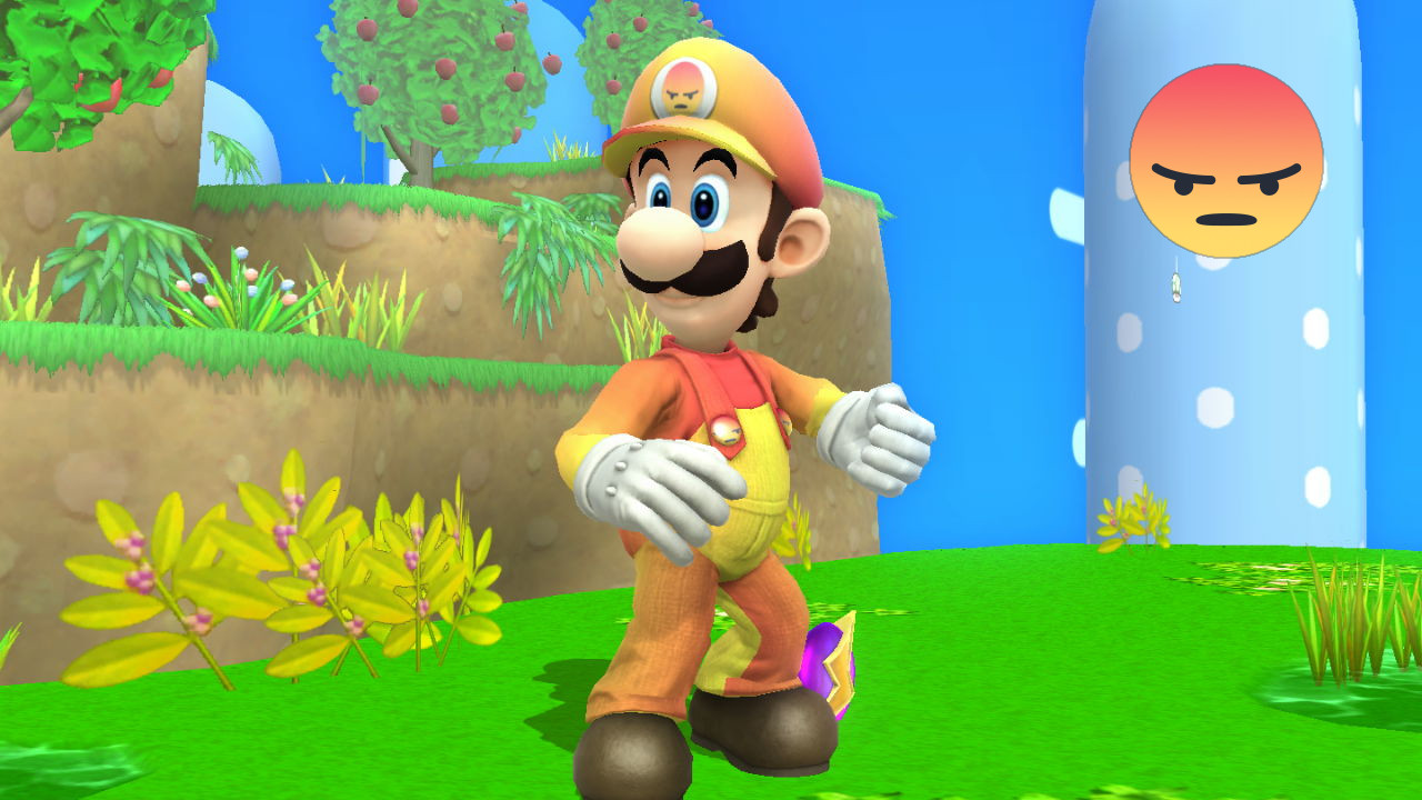 Angry React Luigi [Super Smash Bros. (Wii U)] [Mods]