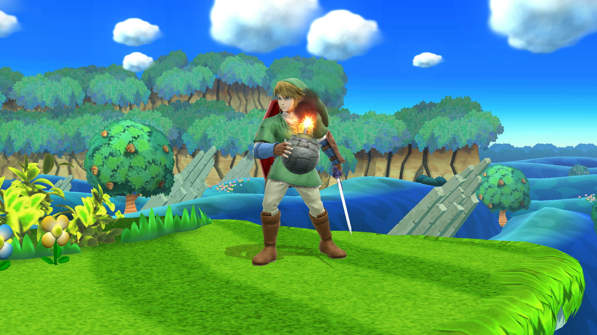 OOT Mirror Shield for Link [Super Smash Bros. (Wii U)] [Mods]