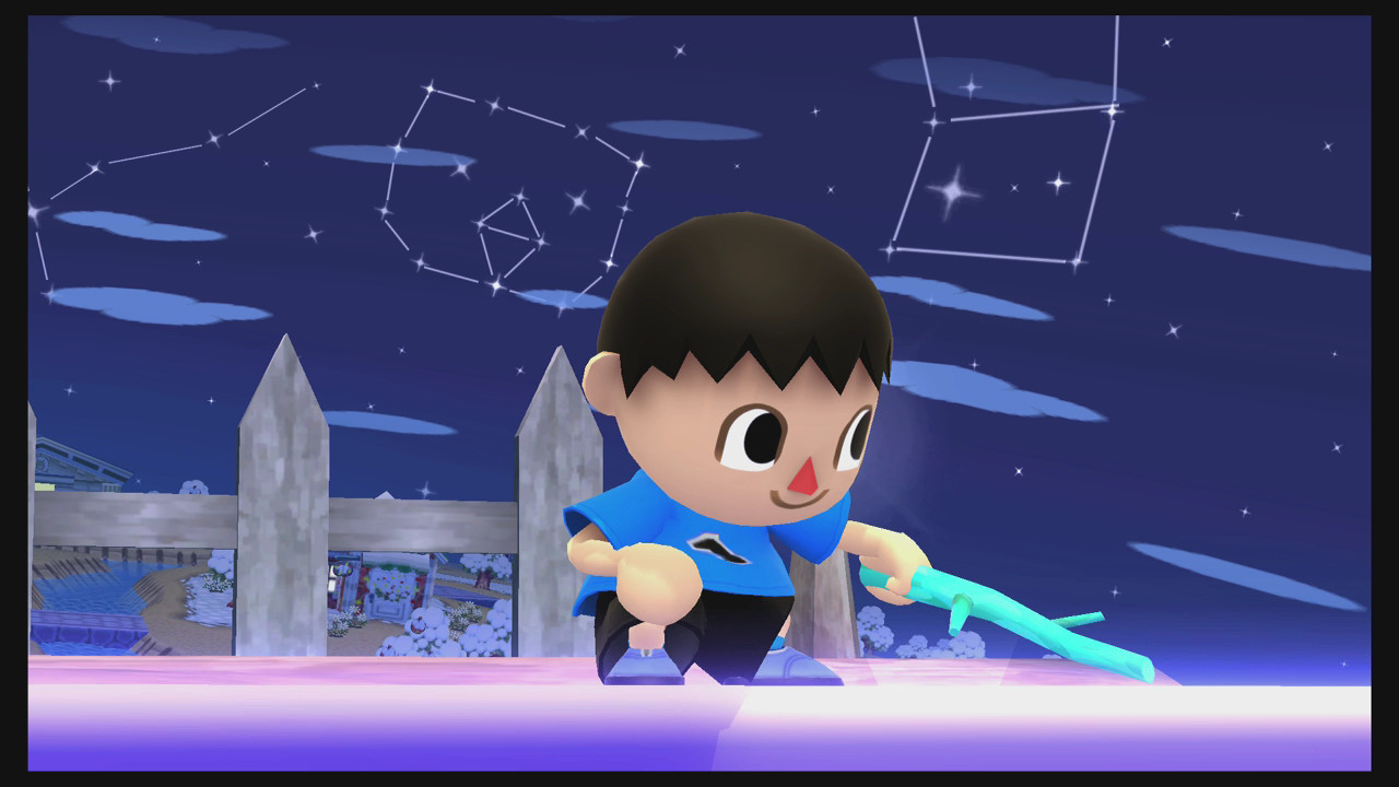 Black and Blue Villager Mod for Super Smash Bros. (Wii U) | SSB4U Mods