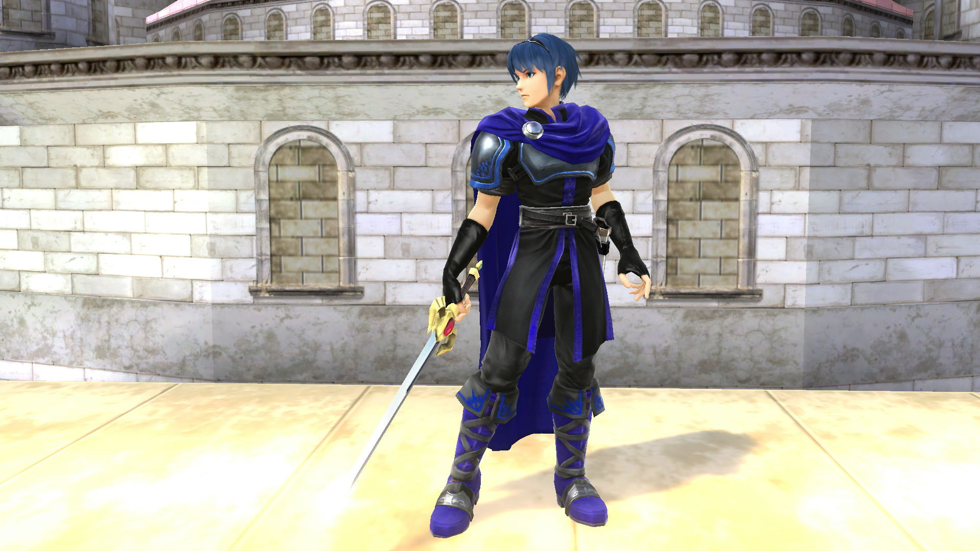 Blue & Black Marth Mod for Super Smash Bros. (Wii U) | SSB4U Mods