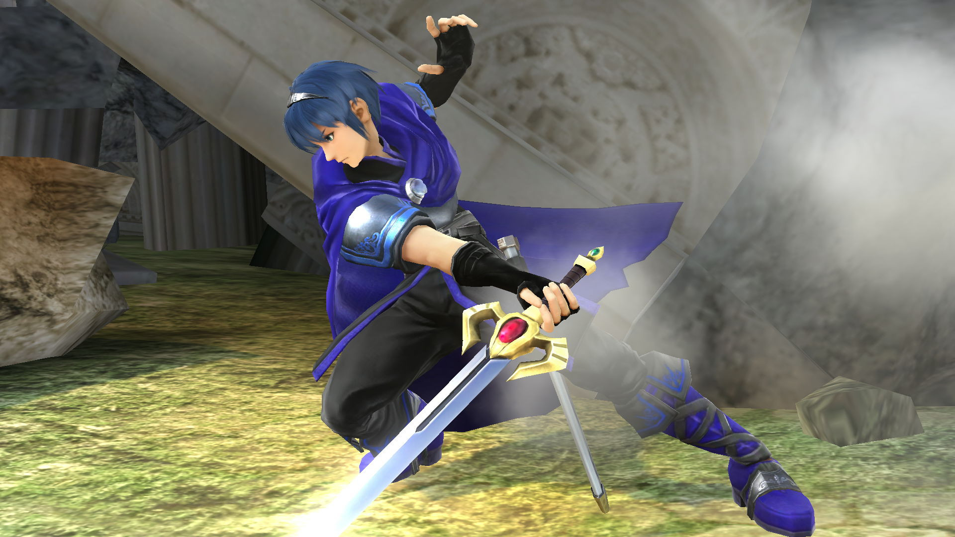 Blue & Black Marth Mod for Super Smash Bros. (Wii U) | SSB4U Mods
