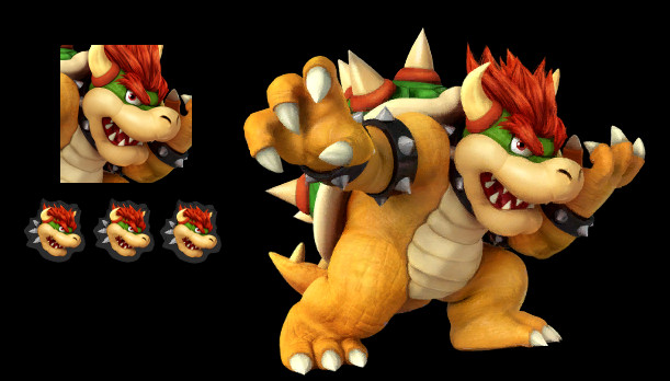 Less Feral Boswer/Super Mario 3D World Bowser Eyes [Super Smash Bros ...